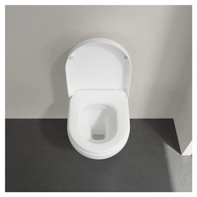 Villeroy & Boch Villeroy &amp; Boch ARCHITECTURA - Záchodové sedátko s poklopem Compact, s funkcí QuickRelease a SoftClose, bílá alpin 9M66S201