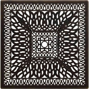 Zahradní stůl bronzový 90 x 90 x 73 cm litý hliník 315588