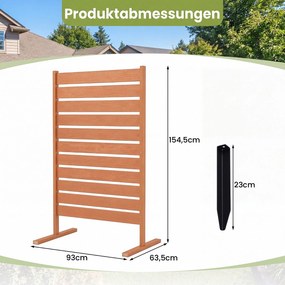 Costway Soukromý plot z HIPS Zahradní plot odolný vůči povětrnostním vlivům