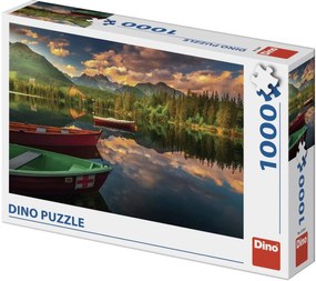 DINO Puzzle Štrbské pleso 66x47cm foto skládačka 1000 dílků v krabici dn532991