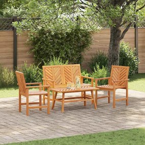 Zahradní lounge set 4 ks Hnědá Masivní akátové dřevo 3154127