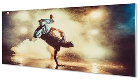 akrylový obraz Muž kouř tanec 120x60 cm