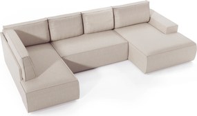 PCo Rohová sedací souprava FARO U2 (140), 349 cm Barva látky: Světle šedá (Poso 55), Roh pohovky: Levý roh