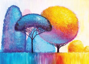 Malvis Tapeta barevné stromy Vel. (šířka x výška): 288 x 200 cm