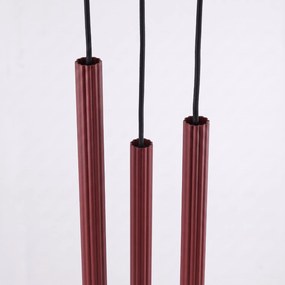 Sollux Lighting Závěsné svítidlo ARCHE 3P bordó