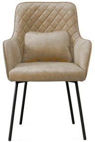 DOLMAR SEDAČKY Jídelní židle - KR-7, různé tkaniny a barvy na výběr Čalounění: khaki (Uttario Velvet 2952)