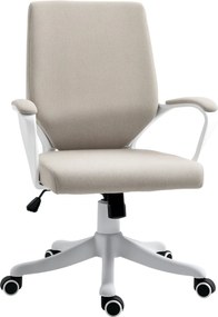 Vinsetto otočná kancelářská židle s naklápěním a nastavitelnou výškou, s opěrkami pro ruce, pro ložnici a obývací pokoj, nosnost 120 kg, rozměry 62x69