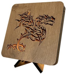 Li-Go "Drak" lampa 19x19cm provedení povrchu: dub světlý