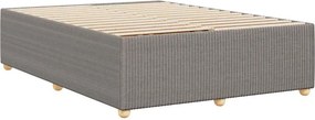 Rám postele bez matrace taupe 140 x 190 cm textil 3284939