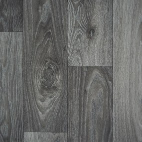 PVC podlaha - lino Blacktex Fumed Oak 966M, na mieru, šíře 3m,4m, šedá, filc, chodba / predsieň, Beauflor