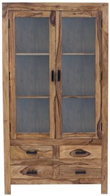 furniture-nabytek.cz - Dřevěná vitrína z masivu palisandr 100x180x45