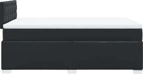 Box spring postel s matrací černá 120 x 200 cm umělá kůže 3286116