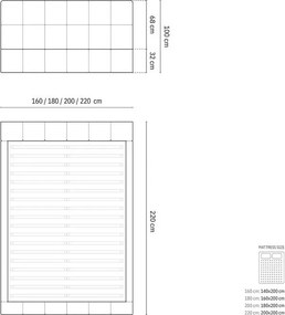 Černá čalouněná dvoulůžková postel s úložným prostorem s roštem 200x200 cm Bellis – Micadoni Home