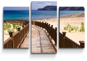 Sablio Obraz - 3-dílný Chodníček na pláž - 75x50 cm