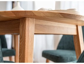 Massive home | Stůl kulatý, dub, barva přírodní dub, kolekce Orbetello, rozměr 110 cm