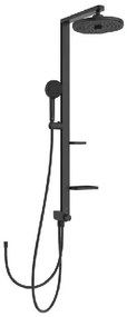 Ideal Standard ALU+ - Sprchový set bez baterie, průměr 26 cm, 2 proudy, hedvábná černá BD585XG