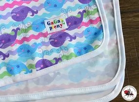 GaGa's Přebalovací podložka Barevné velryby