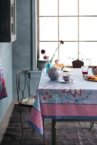 Pip Studio Flower Festival velká čajová konvice 1,6l, modrá (Čajová konvice z tenkostěnného porcelánu)