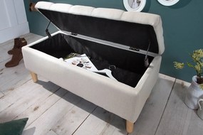 Designová lavice Queen 100 cm béžová