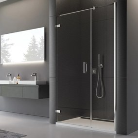 Sanswiss PUR PU31P jednokřídlé sprchové dveře 140 cm Šířka: 1400 mm, Profil: Chrom, Sklo: Mastercarré 30