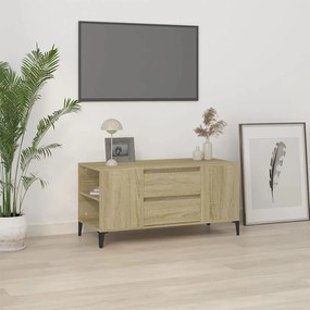 Tv Skříňka Betonově Šedá 102X44,5X50 Cm Kompozitní Dřevo dub sonoma