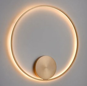 Redo Nástěnné/stropní LED svítidlo NEPŘÍMÉ ORBIT ø 60 cm, 3000K, v. 4,2 cm Barva: Bronzová, Stmívání, řízení: DALI