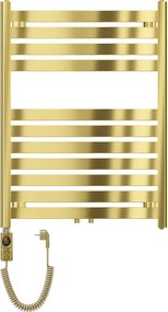 Mexen Uran, elektrické topné těleso 800x600 mm + topná tyč 300 W, zlatá lesklá, W105-0800-600-2300-50