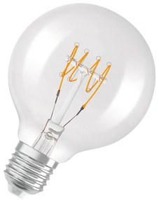 Vintage LED stmívatelná žárovka E27 GLOBE80 4.8 W, teplá bílá