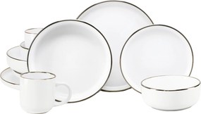 XXXLutz KOMBINOVANÁ SOUPRAVA Nordic Festive Weiss 10dílné Creatable - Online Only nádobí - 007768075801