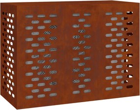 vidaXL Ochrana klimatizace Rezavá 110 x 50 x 80 cm