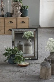 Hnědá dřevěná dekorativní miska s malbou Elis - Ø 16*4 cm