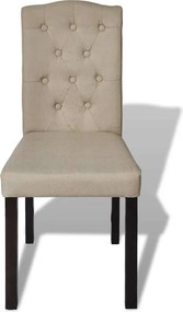 Jídelní židle 2 ks velbloudí textil 240557