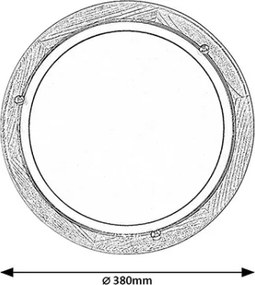 Brilagi - Stropní svítidlo ORBIS 2xE27/60W/230V pr. 38 cm borovice