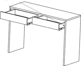 Casarredo - Komfort nábytek Toaletní stolek ASTRAL černá