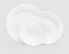 12dílná sada bílých porcelánových talířů Bonami Essentials Imperio