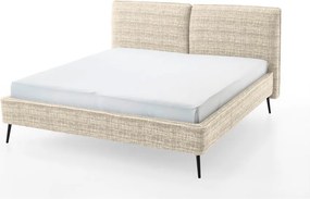 Béžová čalouněná dvoulůžková postel bez roštu 180x200 cm Infinity – Meise Möbel