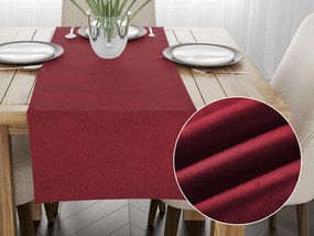 Biante Běhoun na stůl/imitace broušené kůže Alcantara ALC-008 Vínově červený 20x140 cm