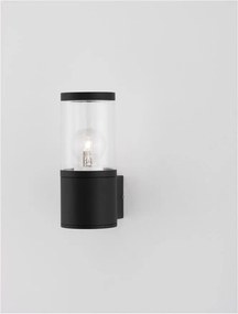 NV 9002873 Venkovní nástěnné svítidlo CETERA černý hliník a akryl E27 1x12W 220-240V IP54 bez žárovky - NOVA LUCE
