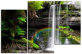 Obraz na plátně - Přírodní vodopád 1229D (105x70 cm)