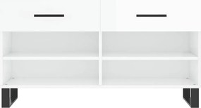 vidaXL Botník 102 x 35 x 55 cm kompozitní dřevo [829766] Barva: Bílá