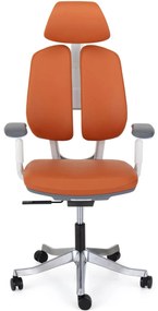 Ergonomická kancelářská židle Liftor Active, oranžová (pravá kůže)