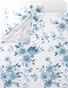 Livarno® Sada ložního povlečení Renforcé, 160 x 280 cm, 70 x 90 cm, 3dílná (bílá/modrá)
