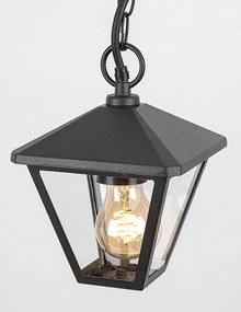 Rabalux Venkovní závěsné svítidlo PARAVENTO max. 1x40W | E27 | IP44 - černá