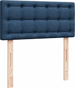 Box spring postel s matrací modrá 90x200 cm textil 3285791