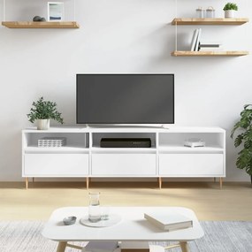 vidaXL TV skříňka 150 x 30 x 44,5 cm kompozitní dřevo [831272] Barva: Bílá