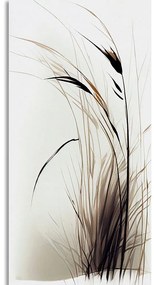 Obraz suchá tráva s nádechem minimalismu