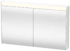 Duravit Brioso - Zrcadlová skříňka 760x1220x148 mm, 2 dvířka, lesklá bílá BR7104022221000