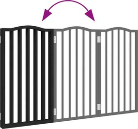 vidaXL Zábrana pro psy skládací 3 panely 150 cm topolové dřevo [352230] Barva: hnědý dub