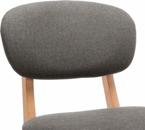 Barové židle 2 ks světle šedé textil 289367