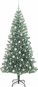 Umělý vánoční stromeček se sněhem a LED osvětlením 210 cm 3396827